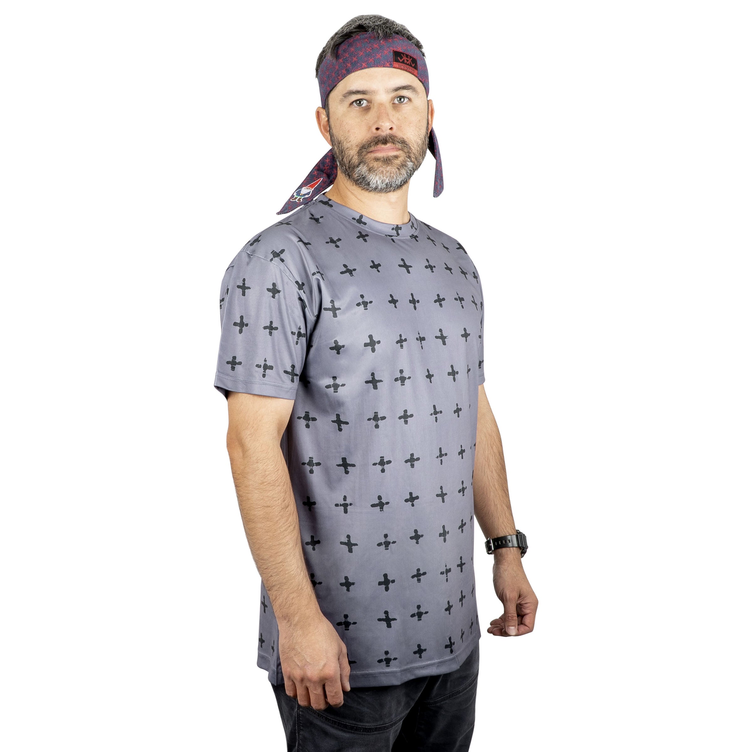 CRUX - ECOS OCEANIC™ Oversized fit T-shirt - GREY w BLACK CRUX ...